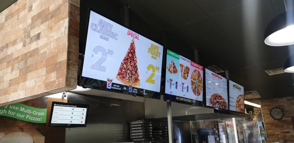 Freshslice pizza - ADSY Digital signage