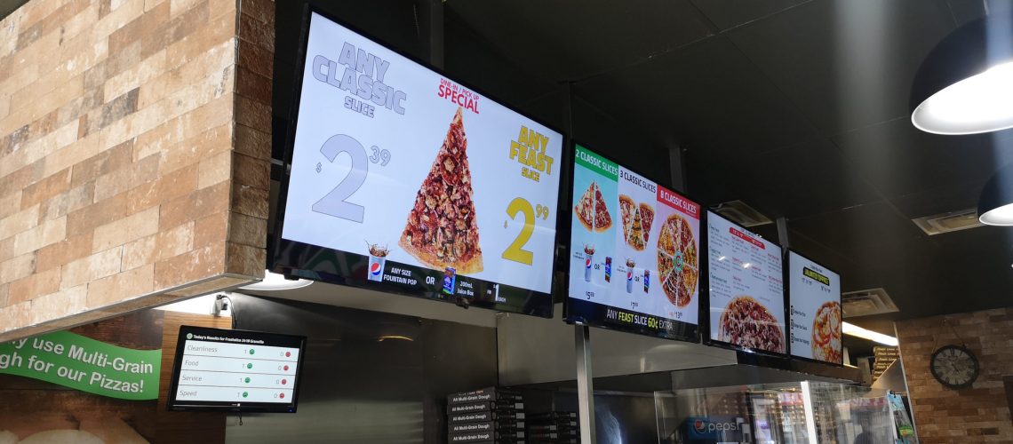 Freshslice pizza - ADSY Digital signage